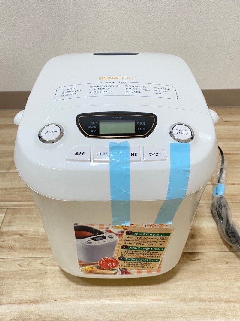 Yahoo!オークション - 未使用品 BONA BONA ホームベーカリー BK-B36‐W...