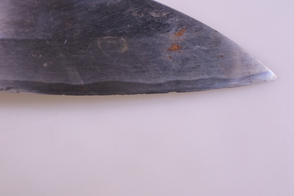 Yahoo!オークション - 知春 上作 出刃包丁 15cm 242g 和包丁 木柄 現状...