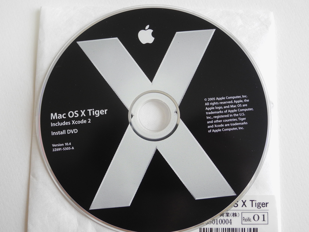 Yahoo!オークション - 【Apple Mac OS X Tiger】Incldes Xcode 2 Insta...