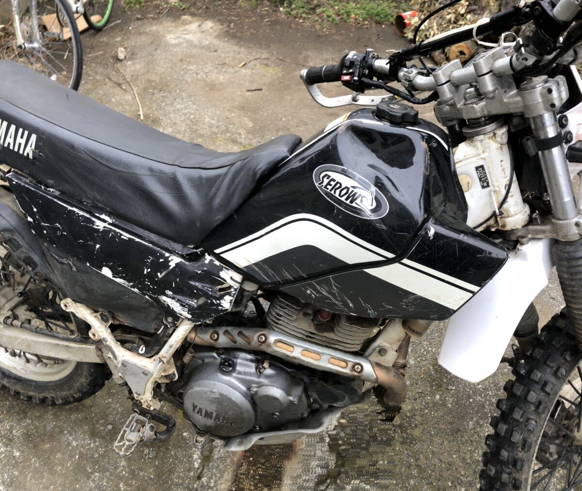 Yahoo!オークション - セロー225 4JG 山使用 自賠責付き R7 6月まで