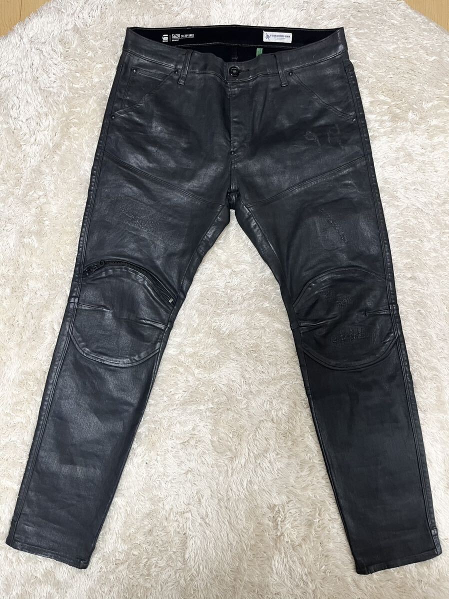 Yahoo!オークション - G-STAR RAW 5620 3D ZIP KNEE SKINNY W34 L30 コ...