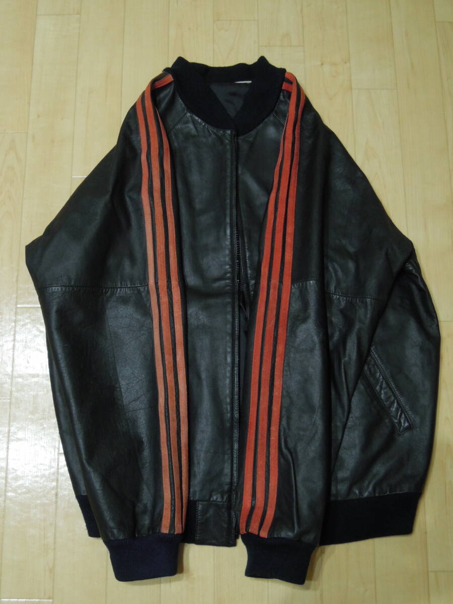 Yahoo!オークション - 80's adidas レザー ジャケット ジャージ Yahoo!オークション - 80's adidas レザー ジャケット ジャージ