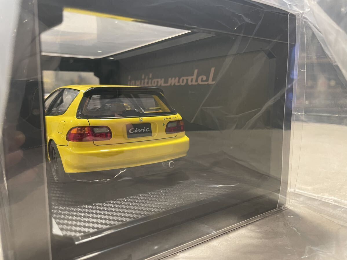 イグニッションモデル EG6 SIR IG3044 1/18 Honda CIVIC Yellow イグニッションモデル EG6 SIR IG3044 1/18 Honda CIVIC Yellow