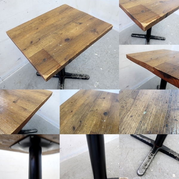 Yahoo!オークション - P227 スクラップドウッド 古材 無垢材 ダイニン...