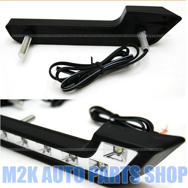 Yahoo!オークション - デイライト 6連 6LED 12v LED マーカー ユーロス...