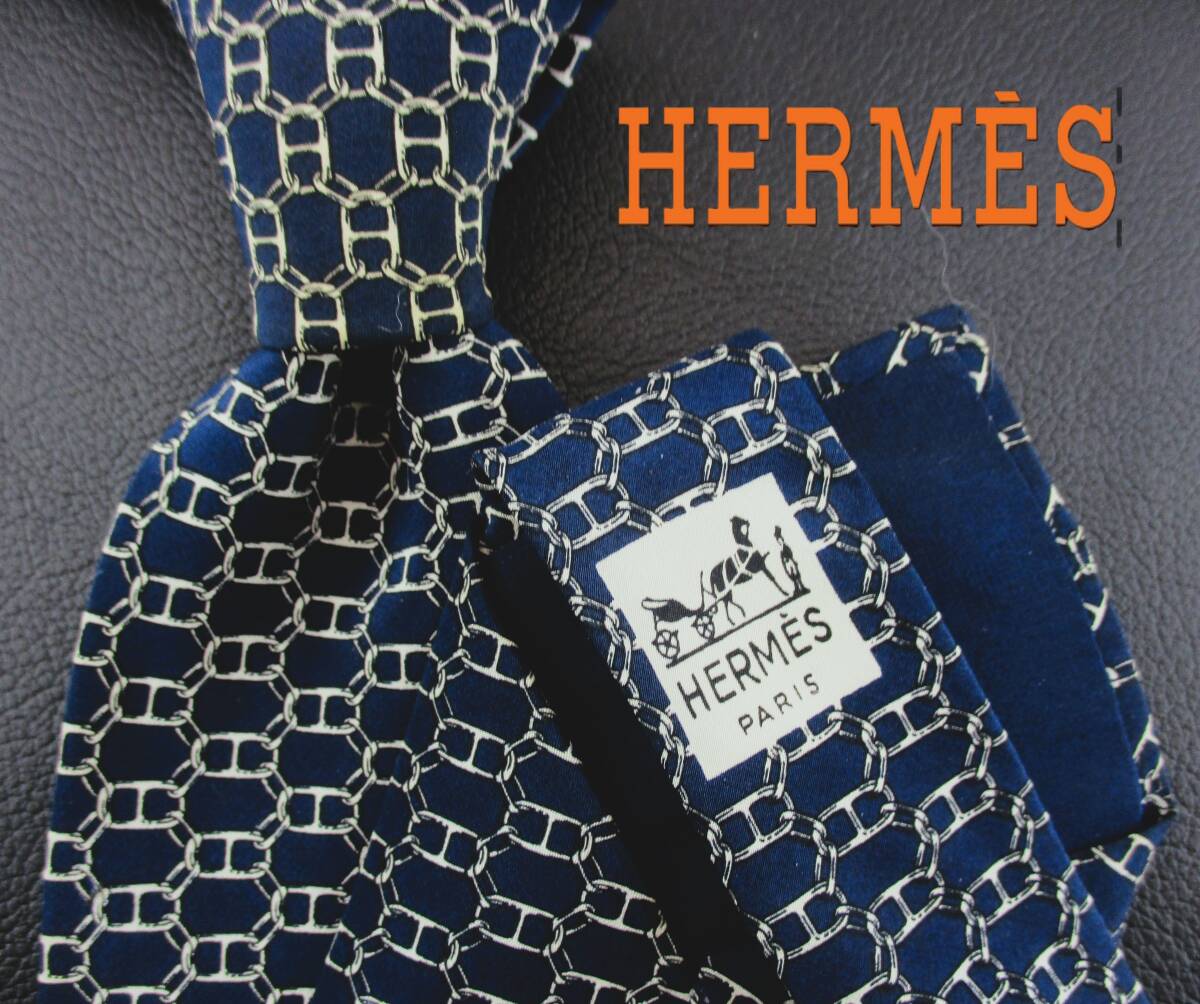 Yahoo!オークション - 【美品】HERMS／エルメスネクタイ フランス製 ネ...