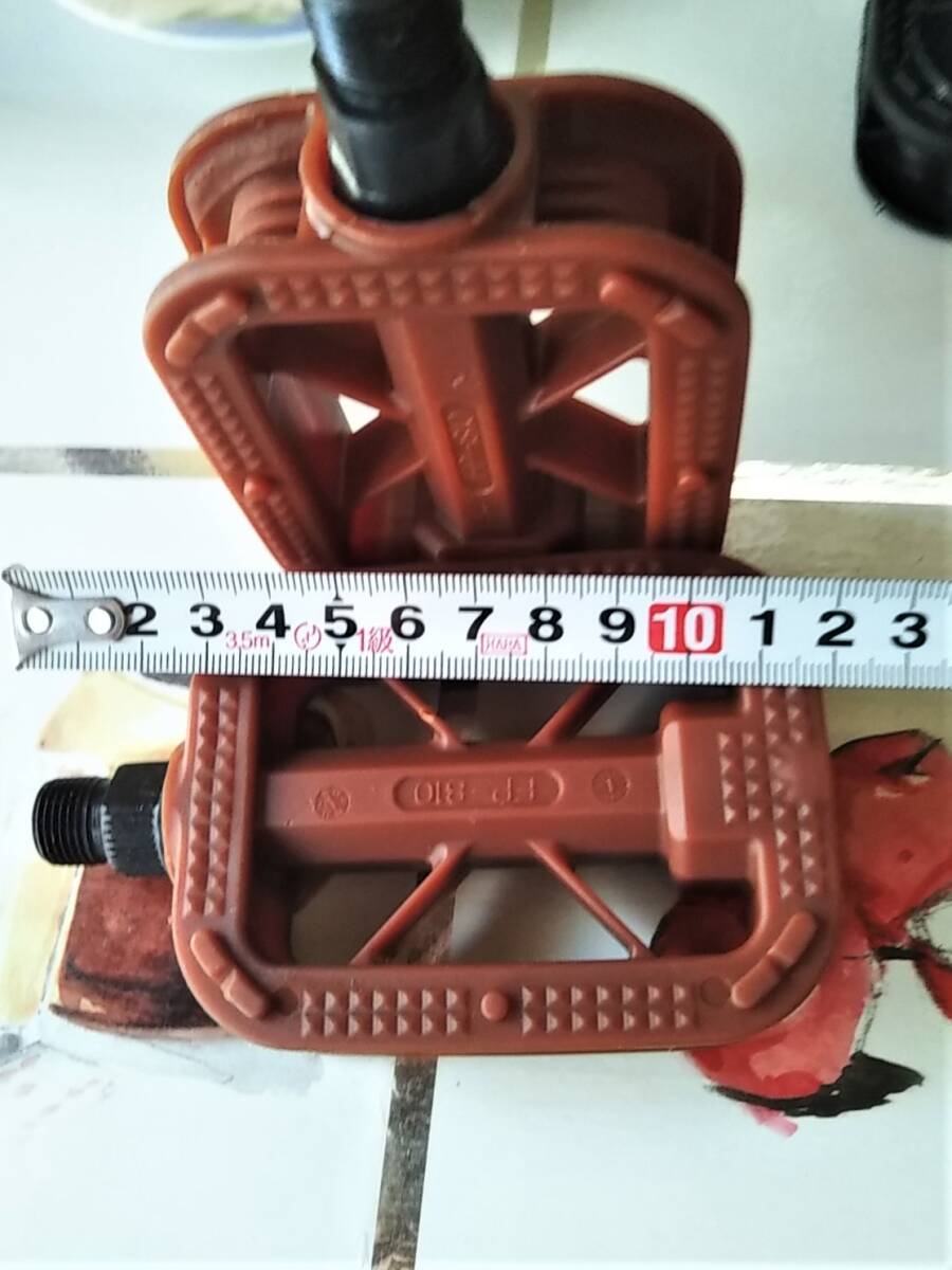 Yahoo!オークション - 自転車用品 フラットペダル【ブラウン(茶色)】&