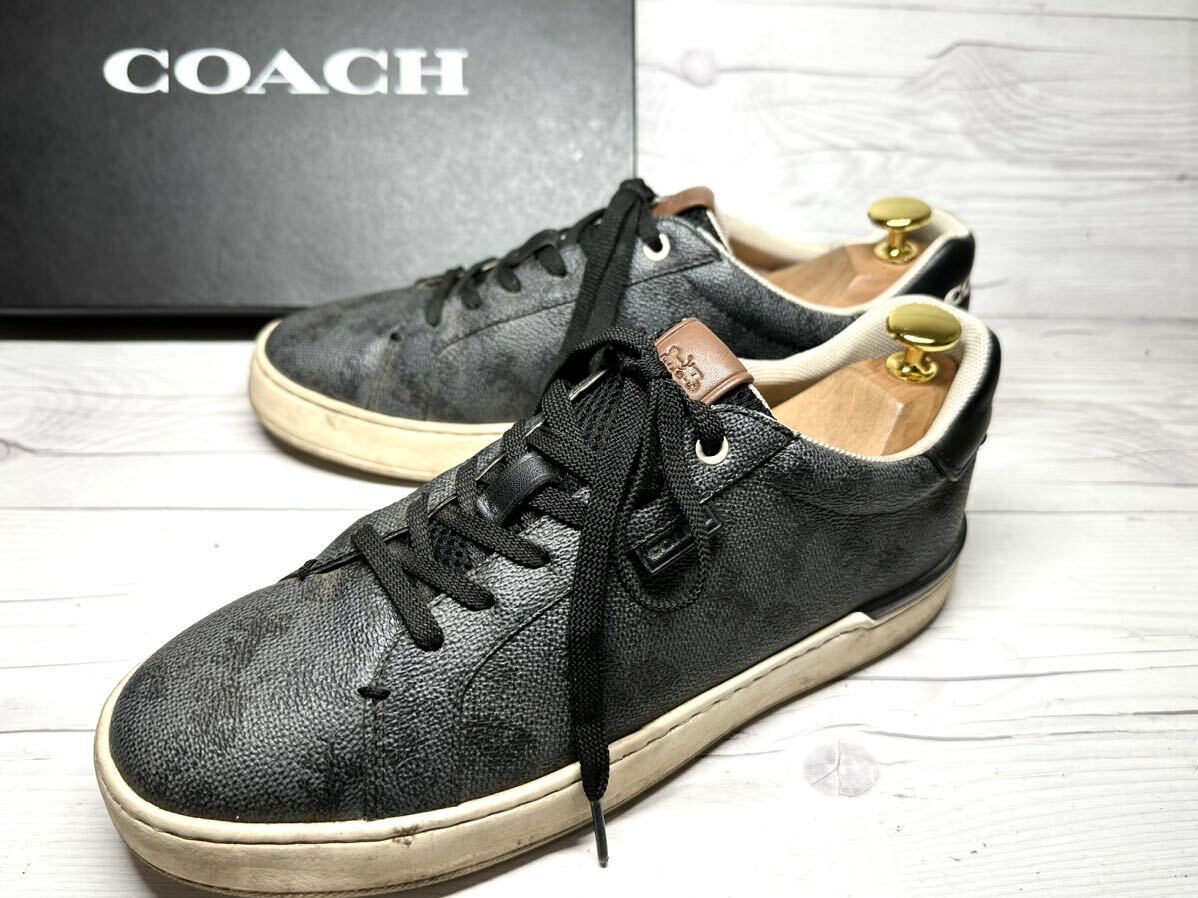 Yahoo!オークション - 箱付 COACH コーチ メンズ 25.5cm US7.5 スニー...