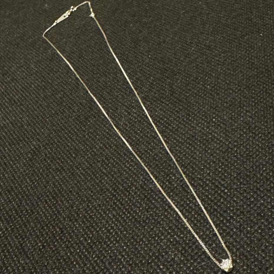 Yahoo!オークション - 一粒ダイヤモンド K10WG ホワイトゴールド ネッ...