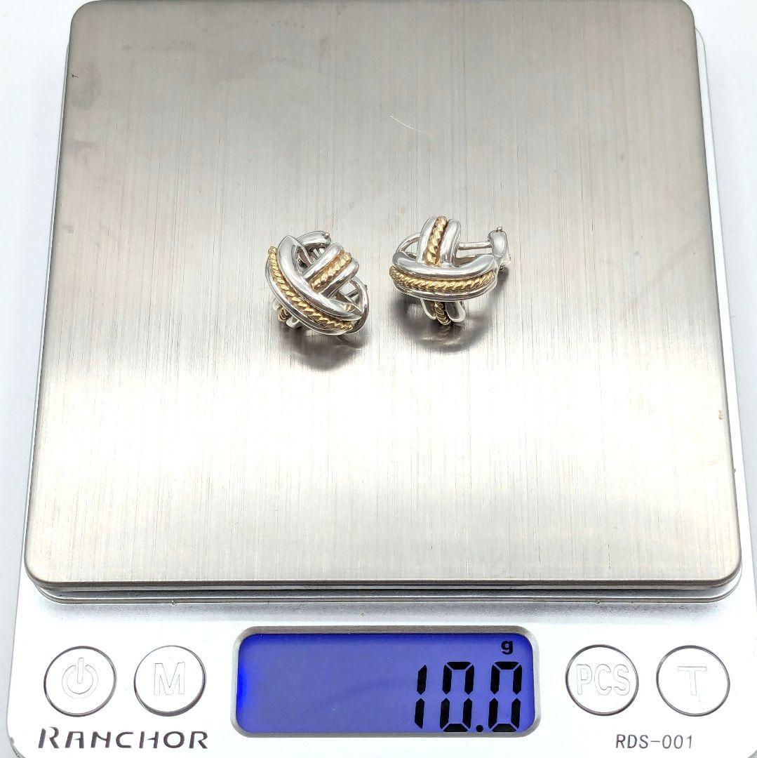 TIFFANY&Co ティファニー シグネチャー コンビ ピアス 750 925 TIFFANY&Co ティファニー シグネチャー コンビ ピアス 750 925