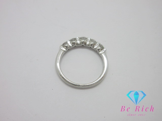 Yahoo!オークション - Pt900 プラチナ ダイヤモンド 0.55ct 付 デザイ...