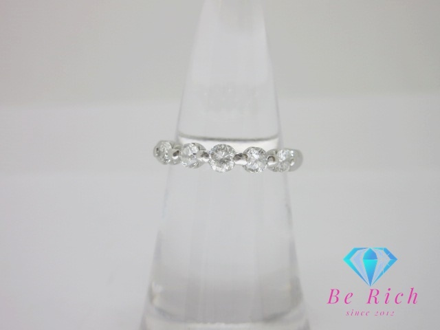 Yahoo!オークション - Pt900 プラチナ ダイヤモンド 0.55ct 付 デザイ...