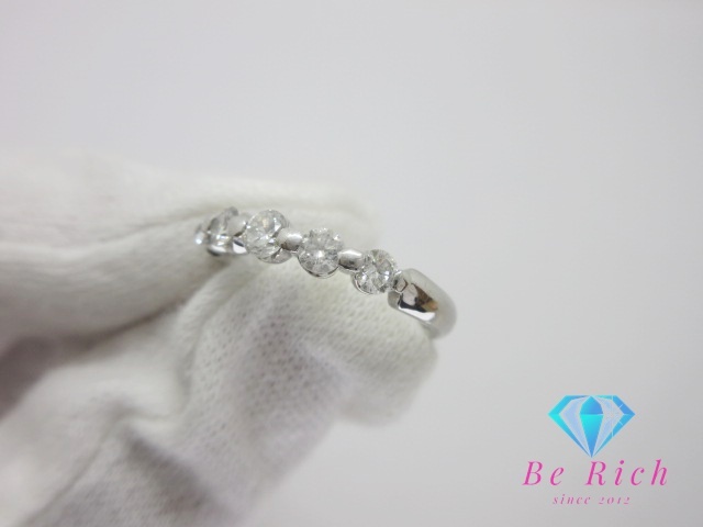 Yahoo!オークション - Pt900 プラチナ ダイヤモンド 0.55ct 付 デザイ...