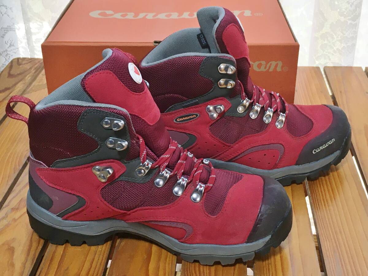 Yahoo!オークション - キャラバン CARAVAN C1_02S 220レッド 23.5㎝ レ...