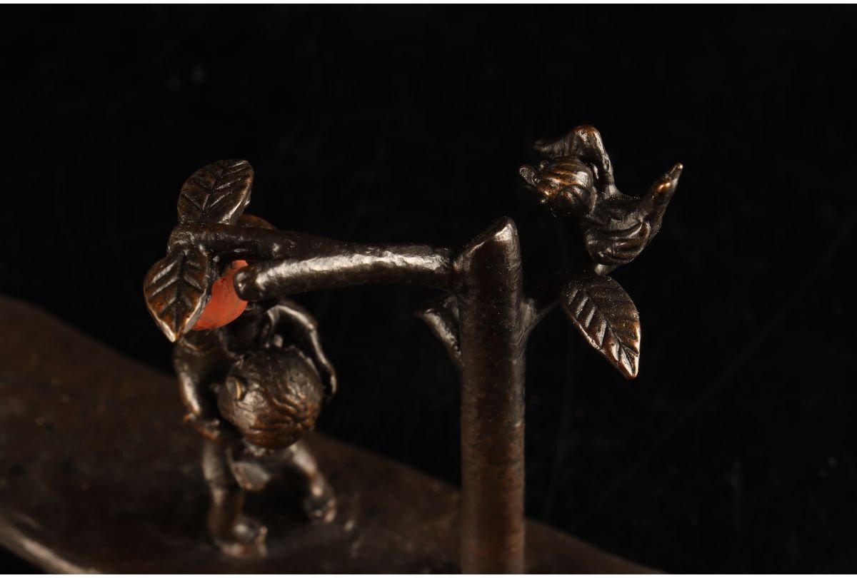 Yahoo!オークション - [URA]高岡銅器/下尾治彦 造/青銅製文鎮『かたぐ...