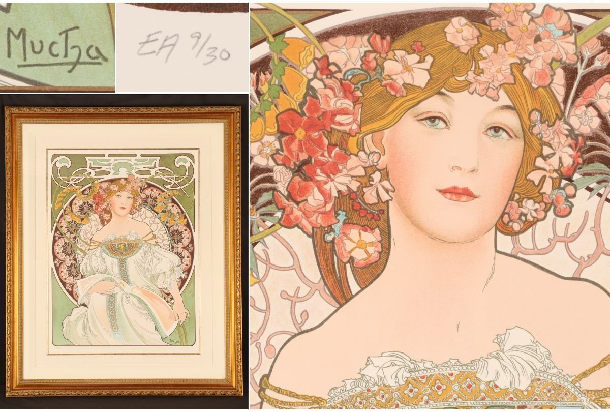 Yahoo!オークション - [URA]アルフォンス・ミュシャ『夢想 EA9/30』/リ...
