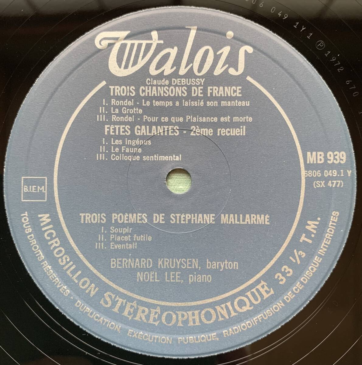 Yahoo!オークション - 仏 Valois (1LP) ドビュッシー・メロディー ベル...