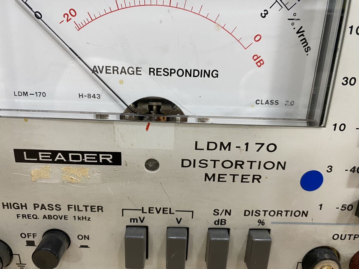 Yahoo!オークション - LEADER LDM-170 DISTORTION METER 歪率計 ディス...