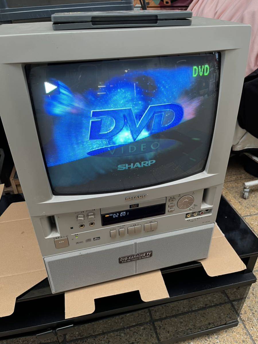 SHARP シャープ テレビ一体型カラオケDVDプレーヤー DV-14K100(カラオケ機器)｜売買されたオークション情報、yahooの商品情報をアーカイブ公開 - オークファン（aucfan ...