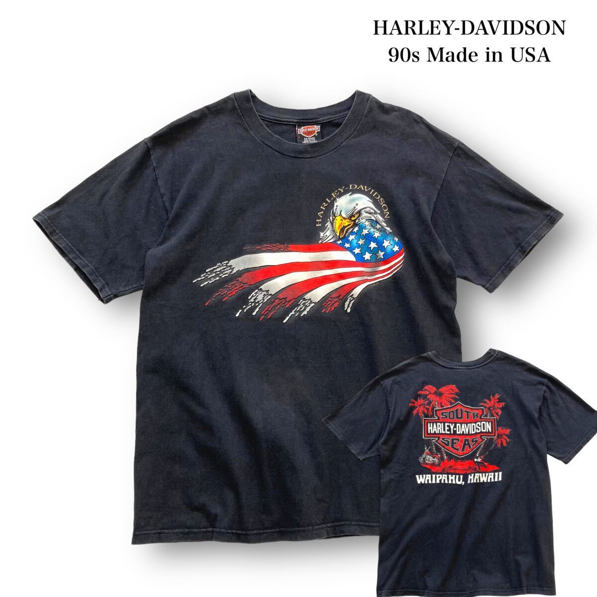 HARLEY-DAVIDSON】90s ハーレーダビットソン USA製 ヴィンテージ HARLEY-DAVIDSON】90s ハーレーダビットソン USA製 ヴィンテージ