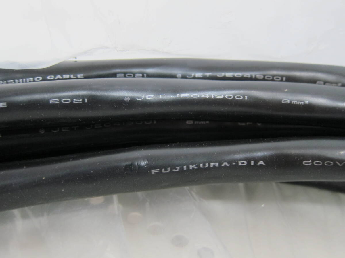 Yahoo!オークション - 未使用品 フジクラ CVケーブル CV 600V 8SQ×3 1...
