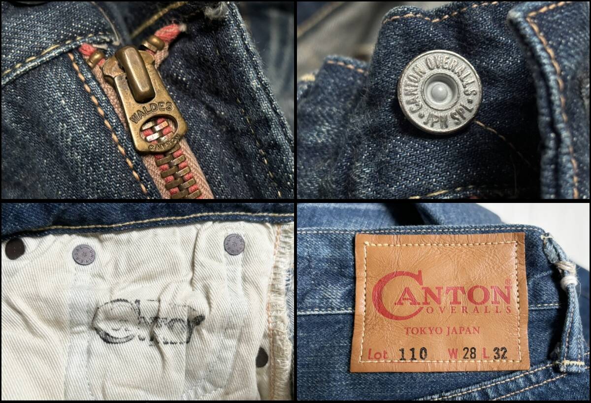 新品 CANTON OVERALLS キャントン オーバーオールズ デニム 500 新品 CANTON OVERALLS キャントン オーバーオールズ デニム 500
