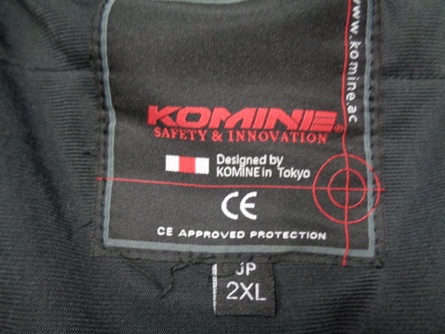 Yahoo!オークション - 2XLサイズ KOMINE コミネ プロテクトソフトシェ...