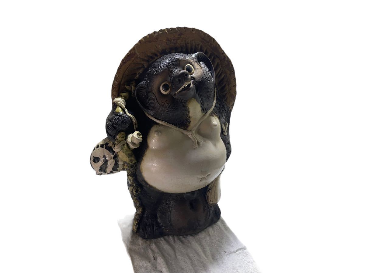 Yahoo!オークション - 24T03-08N 古い 信楽焼 酒瓶 丸八印 65cm タヌキ...