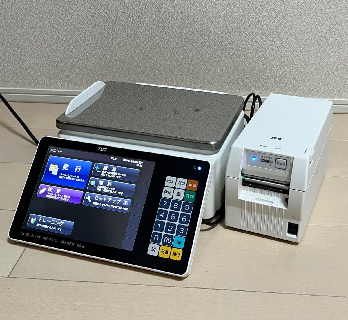 ラスト1台 東芝テック 対面料金はかり SL-6300-R / プリンタ SL-63P-1-R 2023年製 ③(店舗用品)｜売買されたオークション情報、yahooの商品情報をアーカイブ公開 ...