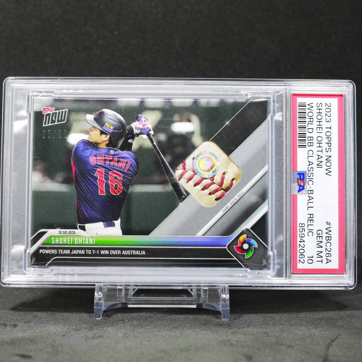 日本代購代標第一品牌【樂淘letao】－★PSA 10 全8枚★ボール レリック 2023 Topps Now WBC26A Shohei Ohtani 大谷 翔平 World ...