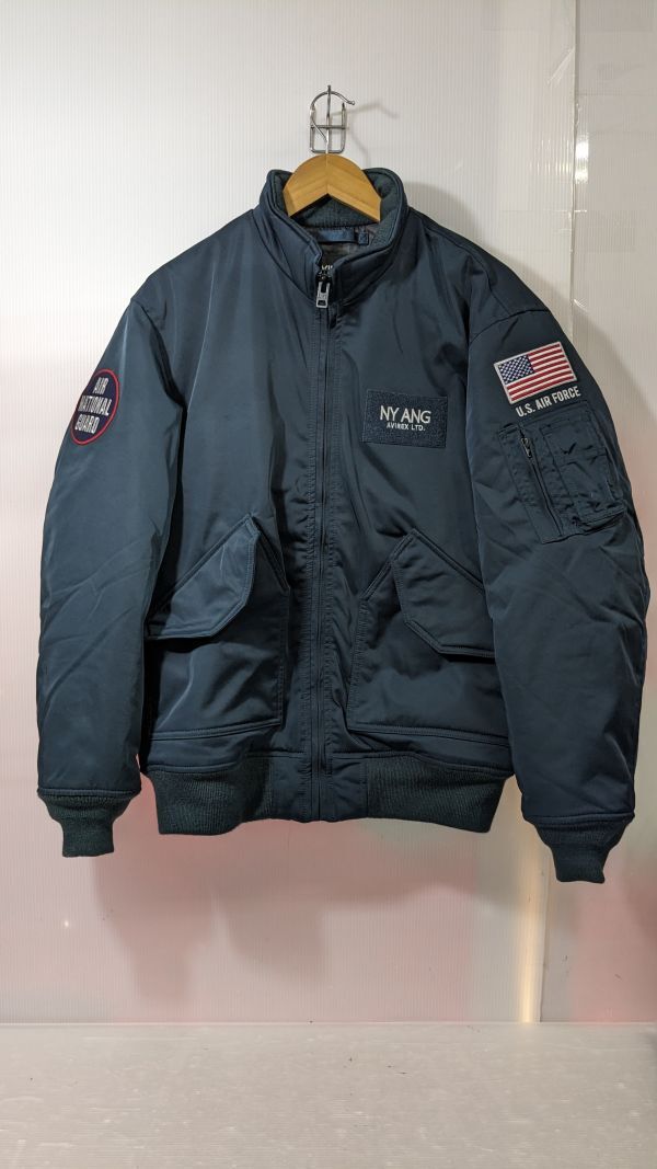 Yahoo!オークション - HH272-240329-129AVIREX NEWYORK A.N.G JACKET 1...