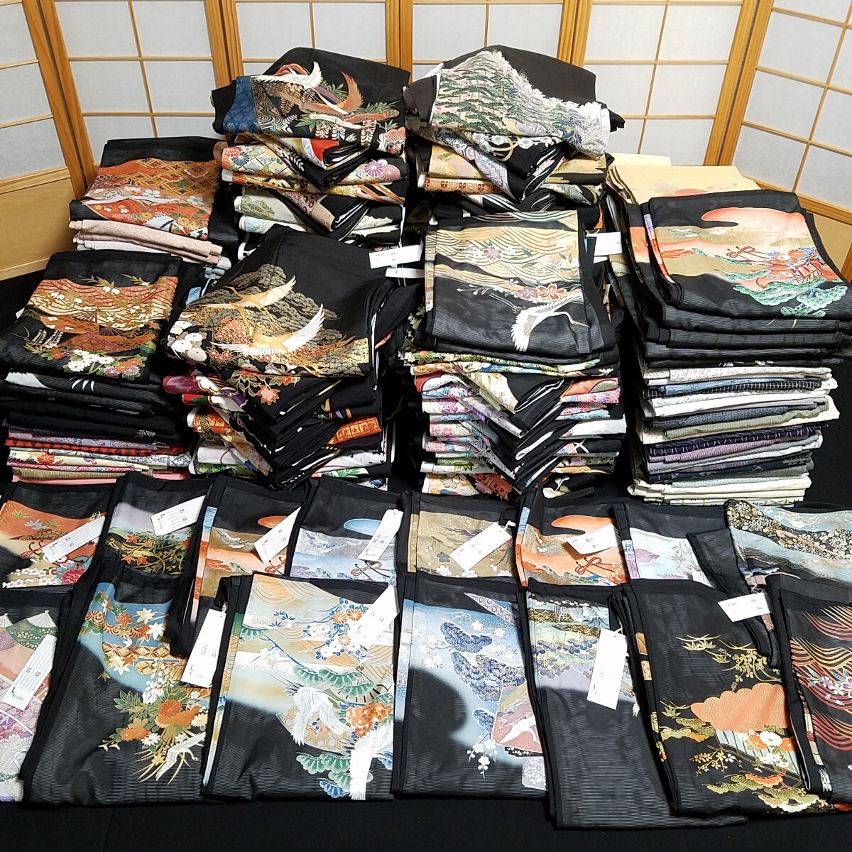 Yahoo!オークション - 【京月花】y11大量夏物黒留袖夏帯単衣着物200点 ...