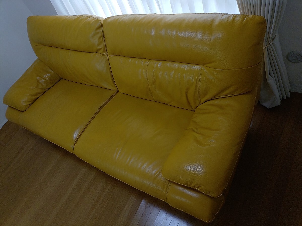 Yahoo!オークション - STUDIO CCR 本革(総革張り仕上げ) 3人掛け ソフ...