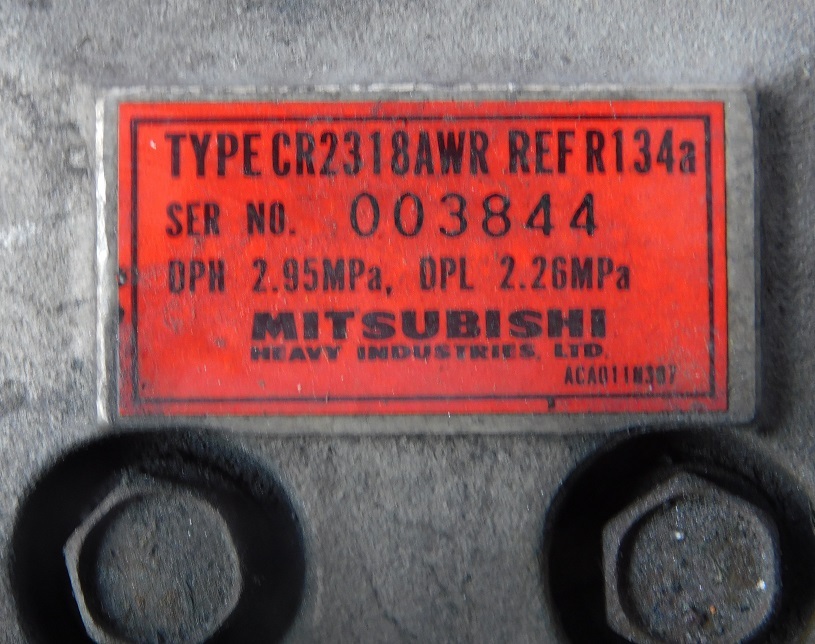 Yahoo!オークション - コンプレッサー 三菱 三菱ふそう 冷凍機用 CR23...