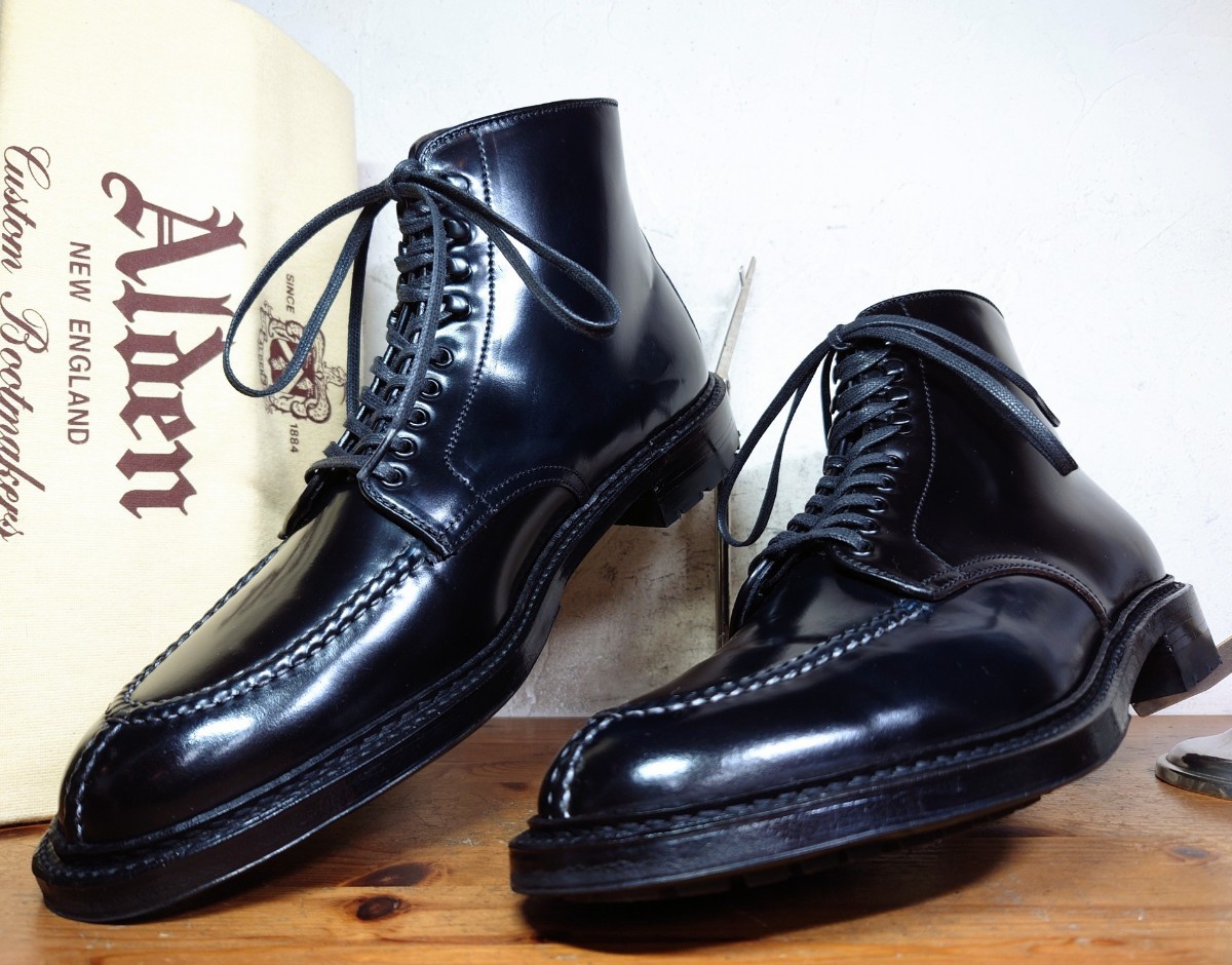 試し履きのみ/レザーソウル別注 USA製 Alden/オールデン 4027HC コードバン タンカーブーツ 9D 27cm相応 バリーラスト ブラック 黒(9インチ)｜売買されたオークション ...