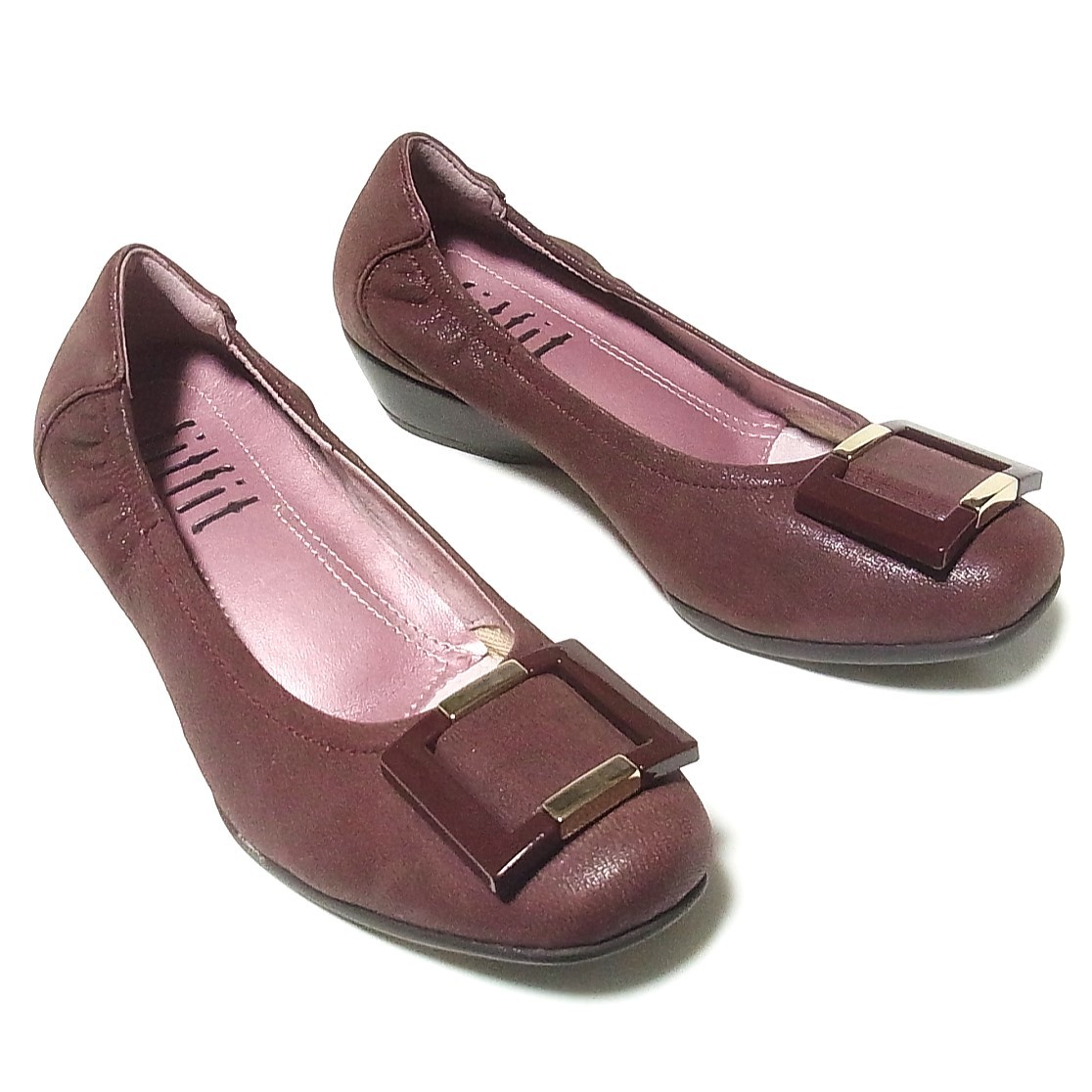 Yahoo!オークション - 美品 fitfit フィットフィット 天然皮革 パンプ...