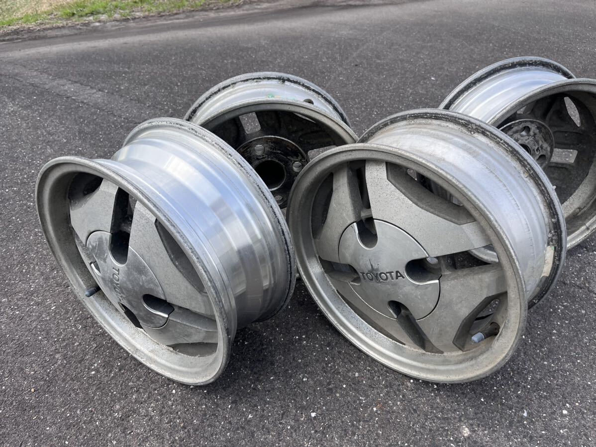 トヨタ純正 AE86 13インチ5J +27 114.3/4H 良好 レビン トレノ セリカ スターレット TA22 AE85 KP61 TE27 TE71(純正品)｜売買されたオークション ...