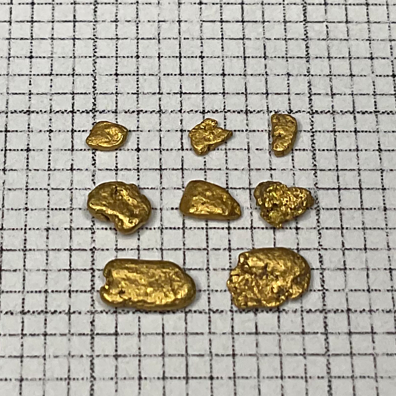 Yahoo!オークション - 砂金 北海道勇払郡占冠村 鵡川（むかわ）産 8粒 ...