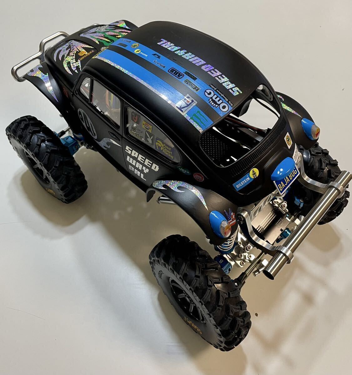 Yahoo!オークション - タミヤ CR-01 4WS仕様 モンスタービートル レア...