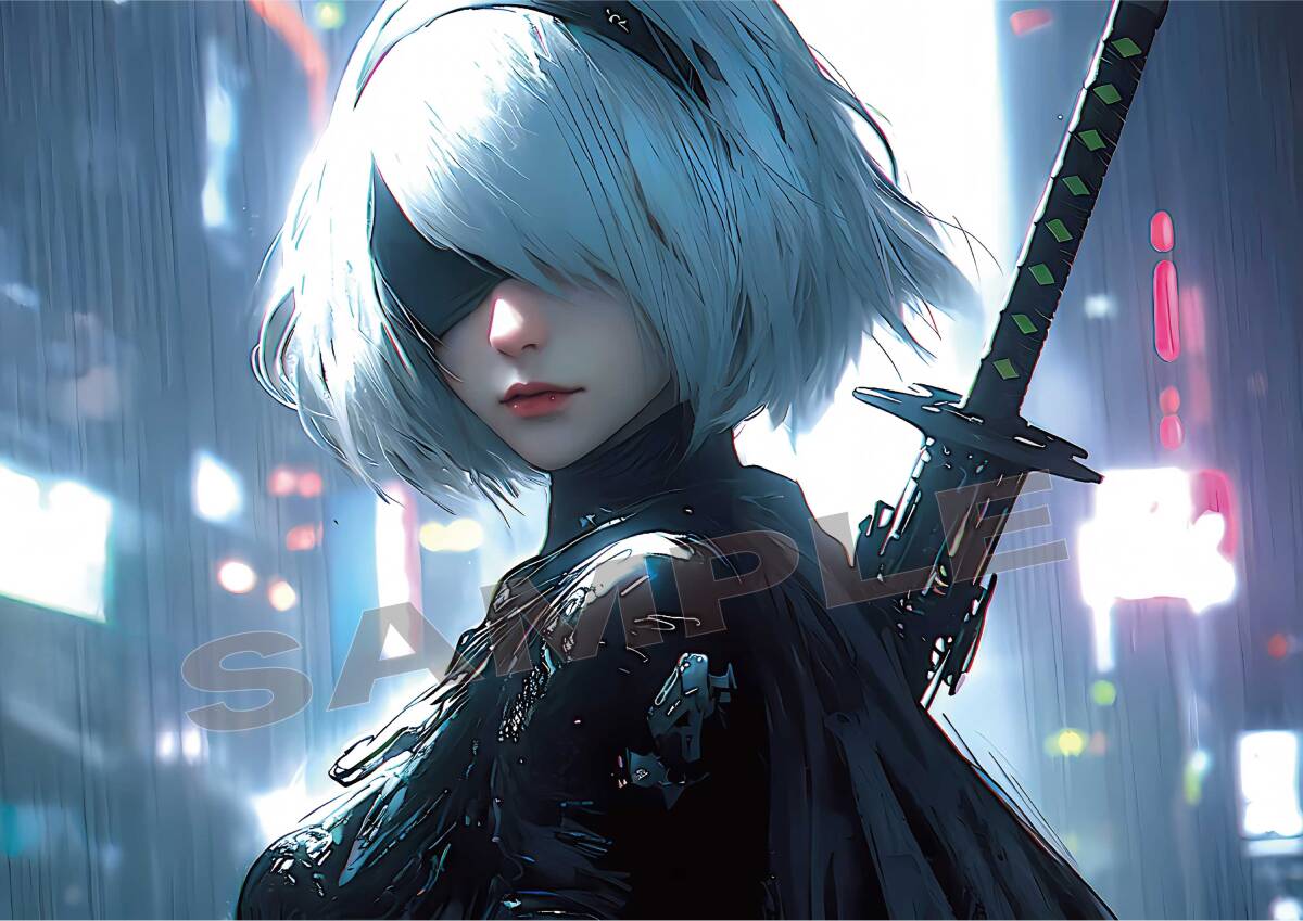 Yahoo!オークション - ATKK394 2B NieR Automata A4 アート ポスター ...