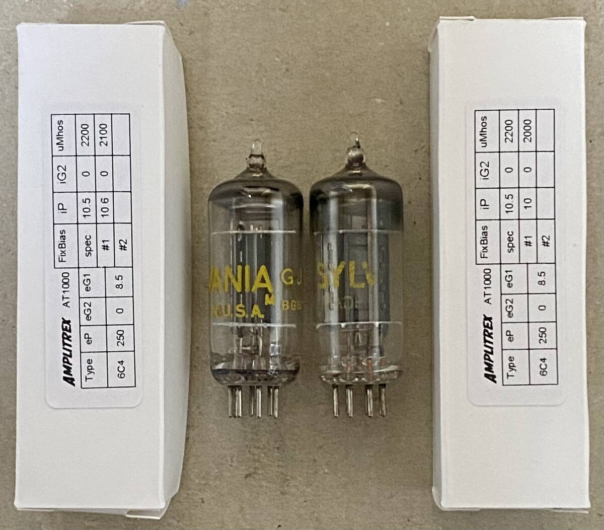 Yahoo!オークション - USED37351 SYLVANIA 6C4（ブラックプレート）2...