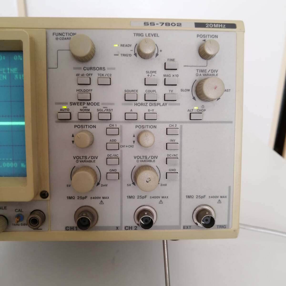 Yahoo!オークション - オシロスコープ 岩崎通信 SS-7802 IWATSU