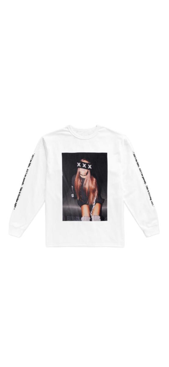 GOD SELECTION XXX ロンT 長袖Tシャツ S 白アリアナグランデ GOD SELECTION XXX ロンT 長袖Tシャツ S 白アリアナグランデ