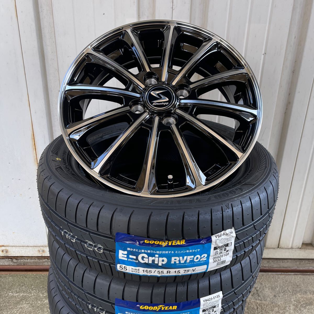 Yahoo!オークション - ストラテジーK102 グッドイヤーRVF02 165/55R15 ...