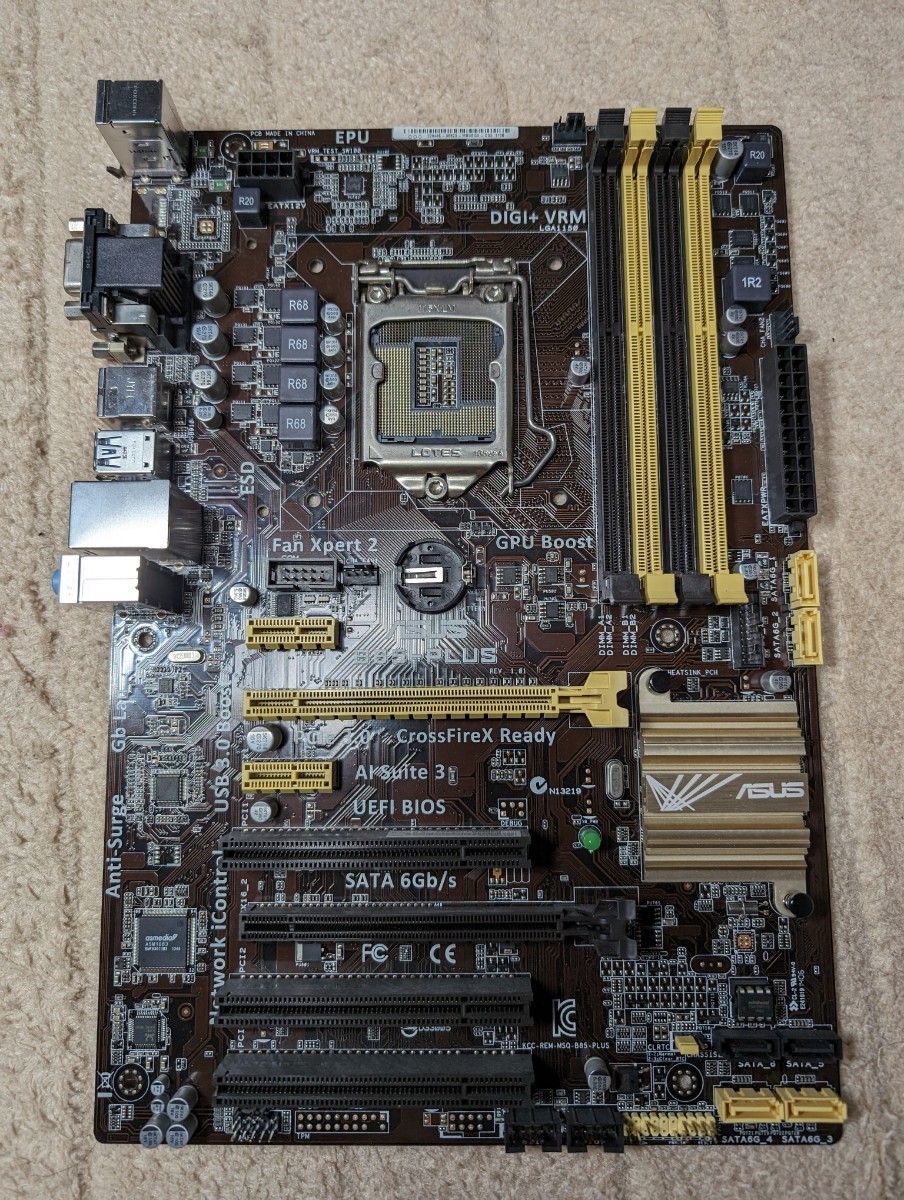 Yahoo!オークション - ASUS マザーボード B85-PLUS LGA1150 中古