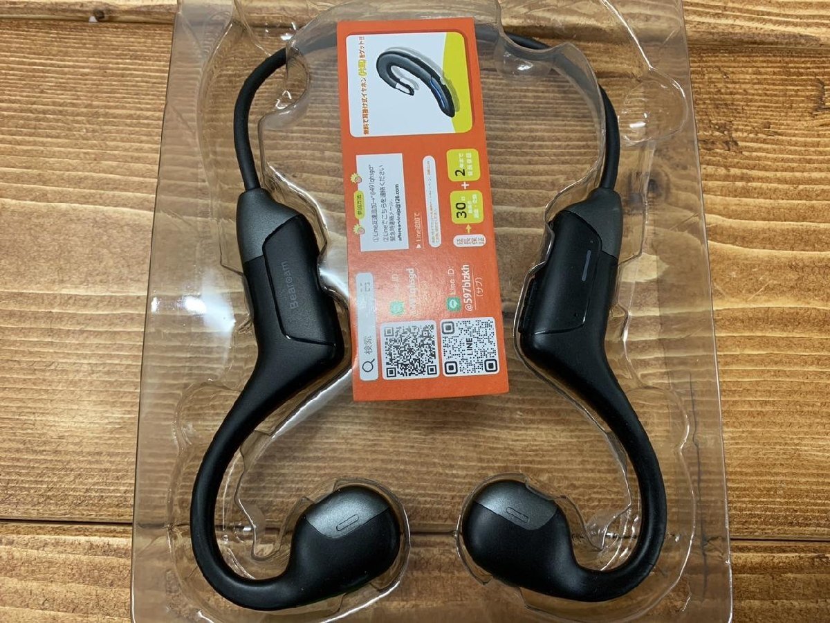 Yahoo オークション 【y 9682】bearoam 骨伝導ヘッドホン Be8 Blueto