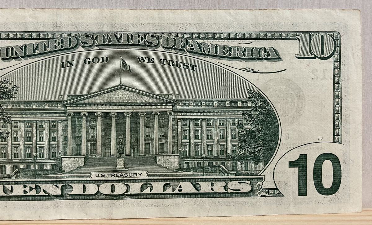 Yahoo!オークション - アメリカ紙幣 10ドル 2056