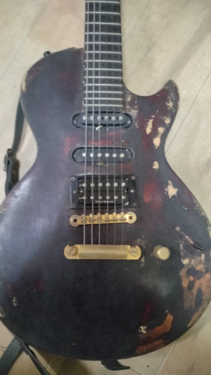 Yahoo!オークション - 【ESP】LPタイプ オーダーモデル 希少材エボニー...