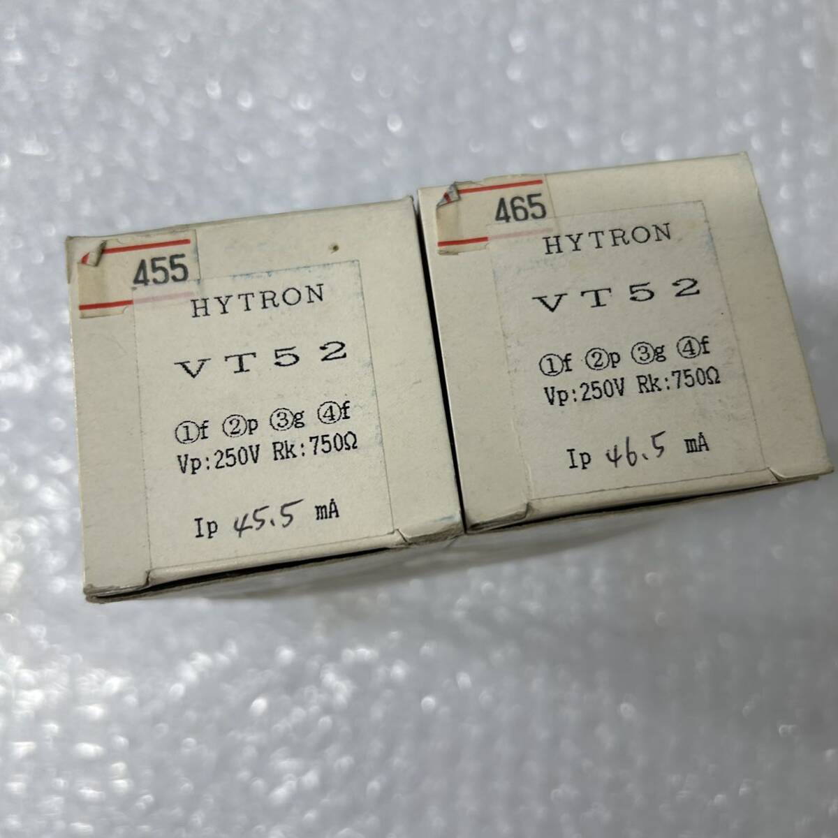 Yahoo!オークション - HYTRON VT-52 真空管 2本セット 白箱付き ハイト...