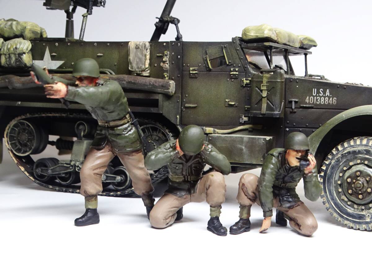 Yahoo!オークション - 1/35 アメリカ M21モーターキャリヤー 人形4体付...